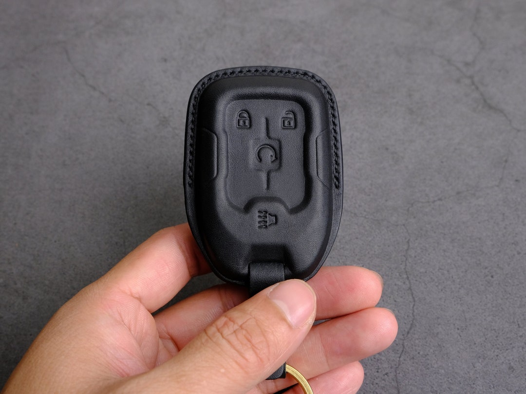 GMC Acadia AT4 Denali Elevation Key Fob Cover, Leather Key Case for GMC ...