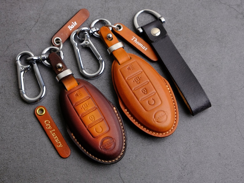 Leather Cover for Nissan Frontier Key Fob, Handcraft Leather for All ...