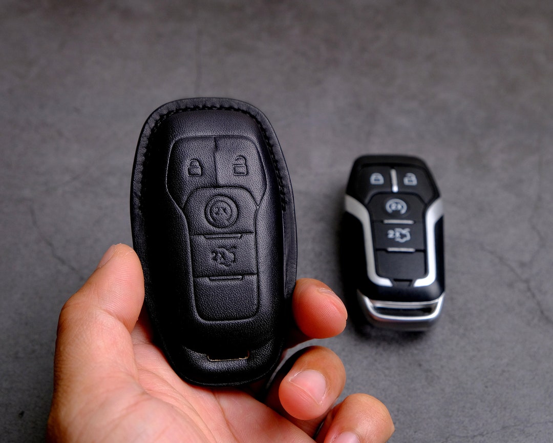Ford Edge Key Fob Cover, Personalized Leather Key Case for Ford Edge ...