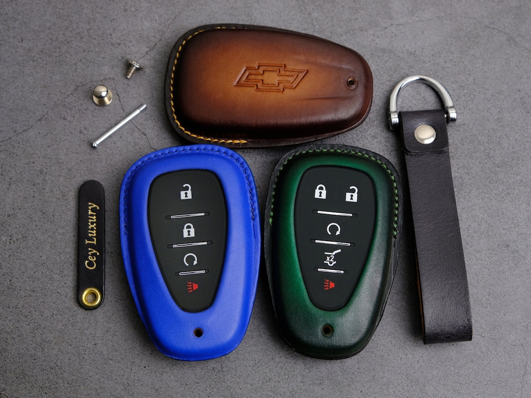 Chevrolet Traverse Key Fob Cover - Leather Protector Case for Entry ...
