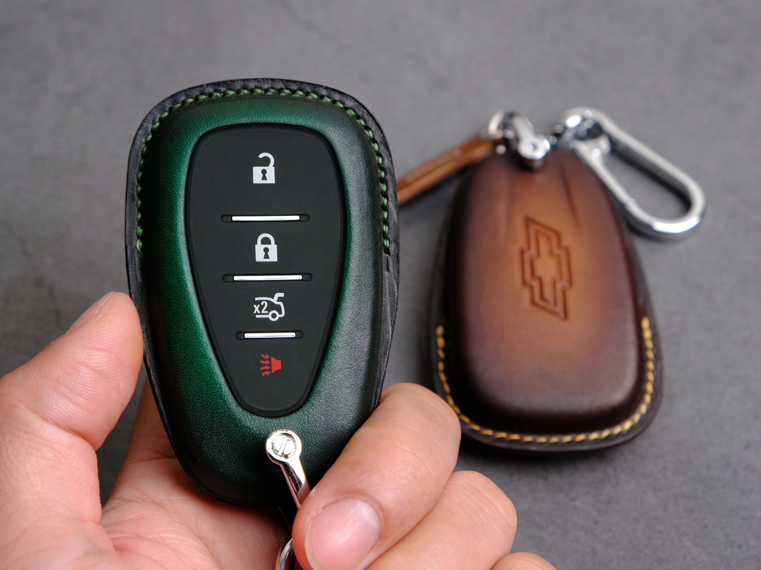 2024 2023 Chevrolet Malibu Key Fob Cover, Leather Key Case for Entry ...