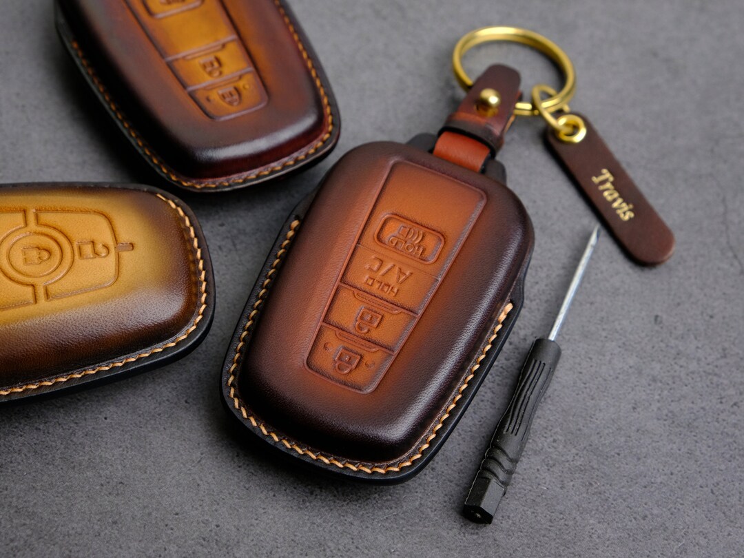 Handcrafted Leather for Toyota Prius Key Fob, Handmade Key Case for ...