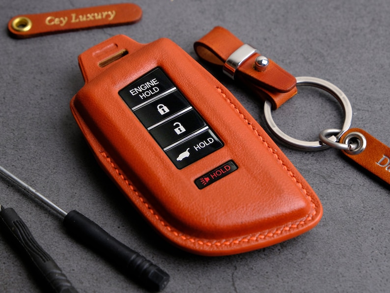 Acura MDX Key Fob Cover, Handcraft Leather for Acura MDX RDX Tlx Ilx ...