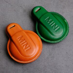 2024 2023 MINI Key Fob Cover, Leather Key Case for Mini One S Clubman ...