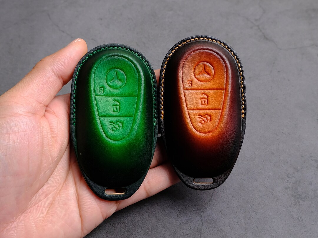 Mercedes-benz GLC Key Fob Cover, Handcraft Leather Key Case for ...
