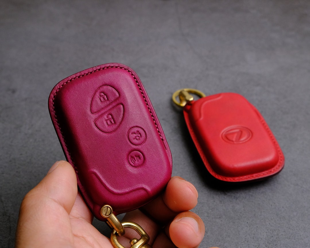 Lexus Key Fob Cover (3 4 Buttons) - Handcraft Leather Key Case for ...