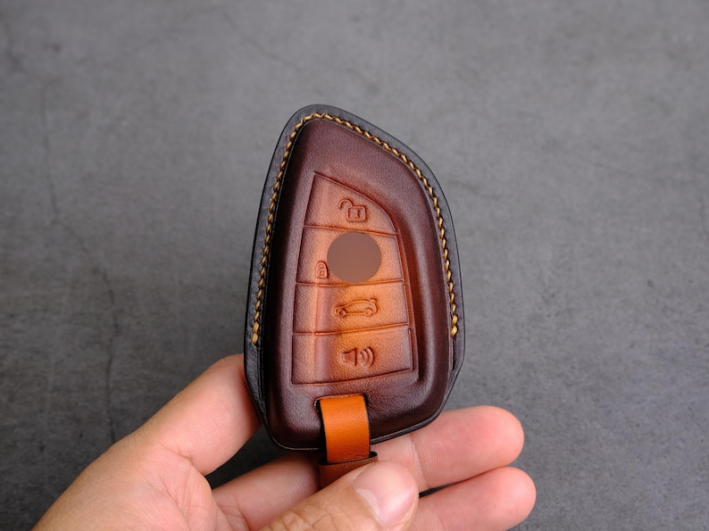 X5 Key Fob Cover - Leather Key Case for X3 X7 M3 Z4 E Series 520i - Key ...