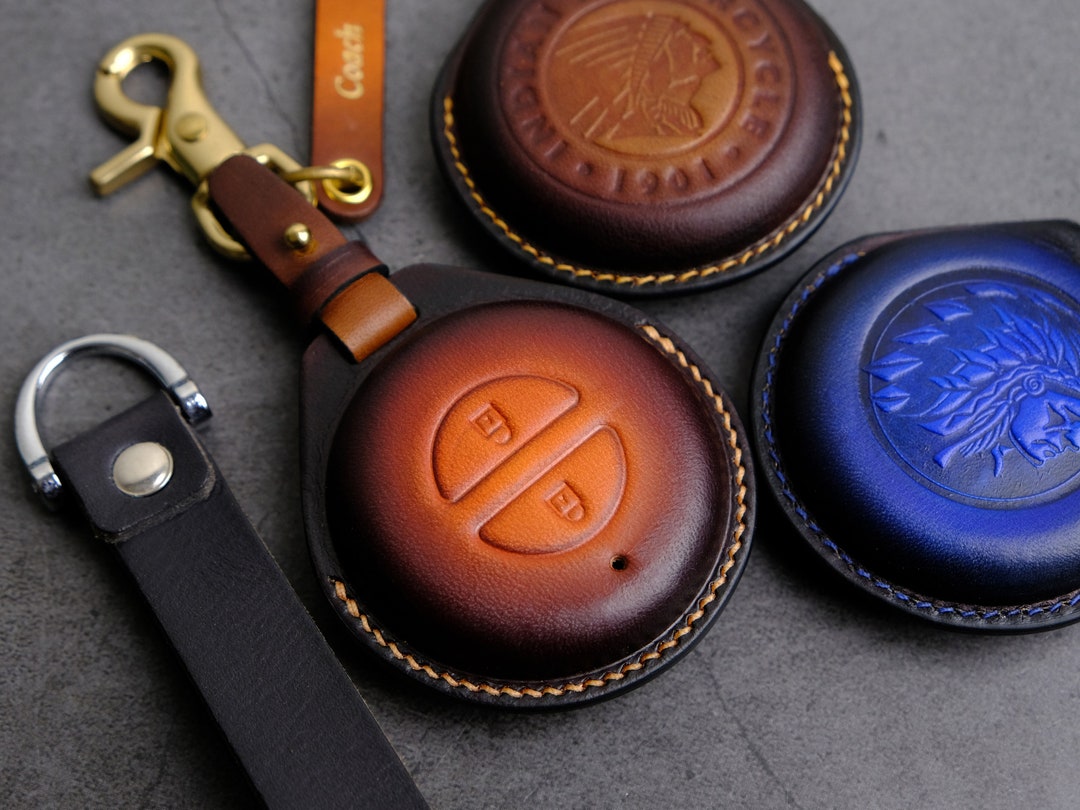 2024 2023 Indian Motorcycle Key Fob Cover, Leather Protector Case for ...