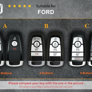 Ford Maverick Key Fob Cover, Personalized Leather Key Case for Ford ...