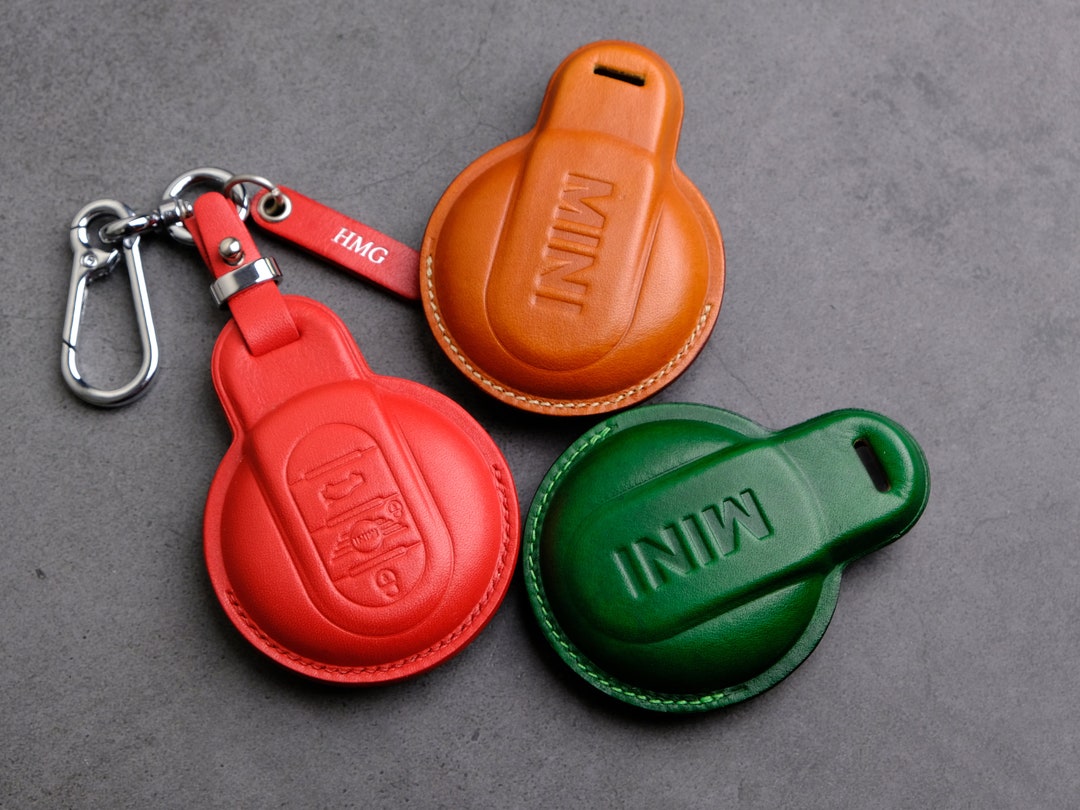 2024 2023 MINI Key Fob Cover, Leather Key Case for Mini One S Clubman ...
