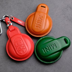 2024 2023 MINI Key Fob Cover, Leather Key Case for Mini One S Clubman ...