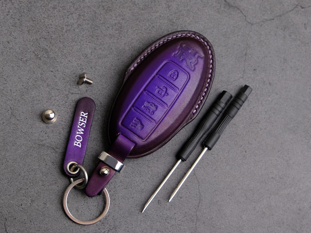 2025 2024 Nissan GTR Key Fob Cover, Leather Key Case for Nissan GTR ...