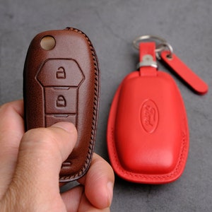 Ford Ranger Key Fob Cover, Leather Key Case for Ford F150 F250 F350 ...