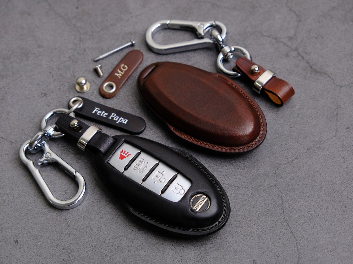 Nissan Key Fob Cover - Leather Key Case for Nissan Altima/ Armada ...
