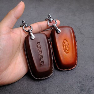 Ford F150 Raptor Key Fob Cover, Personalized Leather Key Case for Ford ...