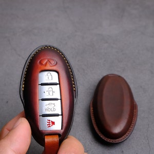 Infiniti Q50 Key Fob Cover, Personalized Leather Key Case for Infiniti ...