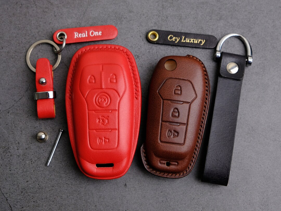 Ford Ranger Key Fob Cover, Leather Key Case for Ford F150 F250 F350 ...