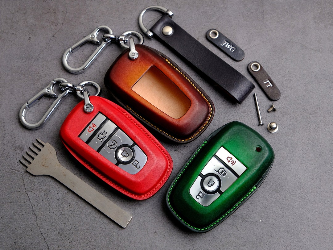 Ford Explorer Key Fob Cover, Personalized Leather Key Case for Ford ...