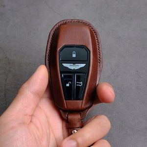 Aston Martin Key Fob Cover - Leather Key Case for Aston Martin DBX DB9 ...