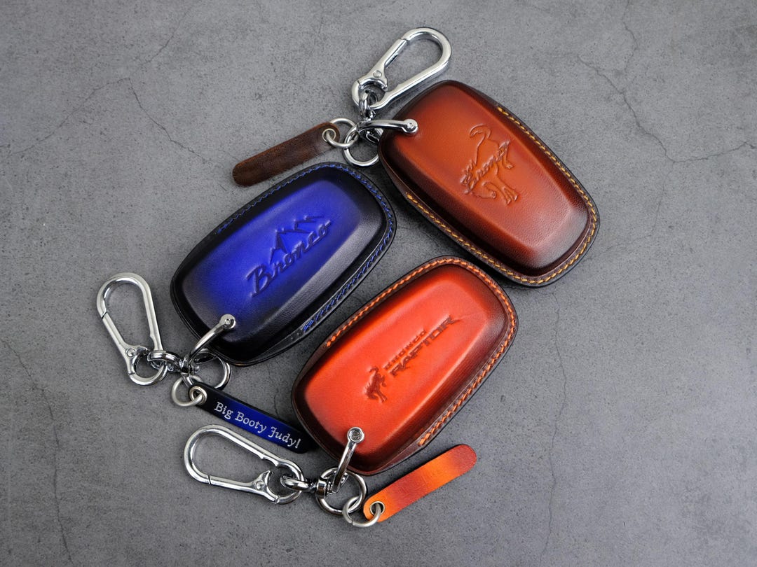 Ford Bronco Raptor Key Fob Cover, Leather Key Case for Bronco Horse ...