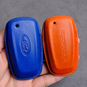 Ford Ranger Raptor XL XLT LARIAT Key Fob Cover - Leather Key Case for ...