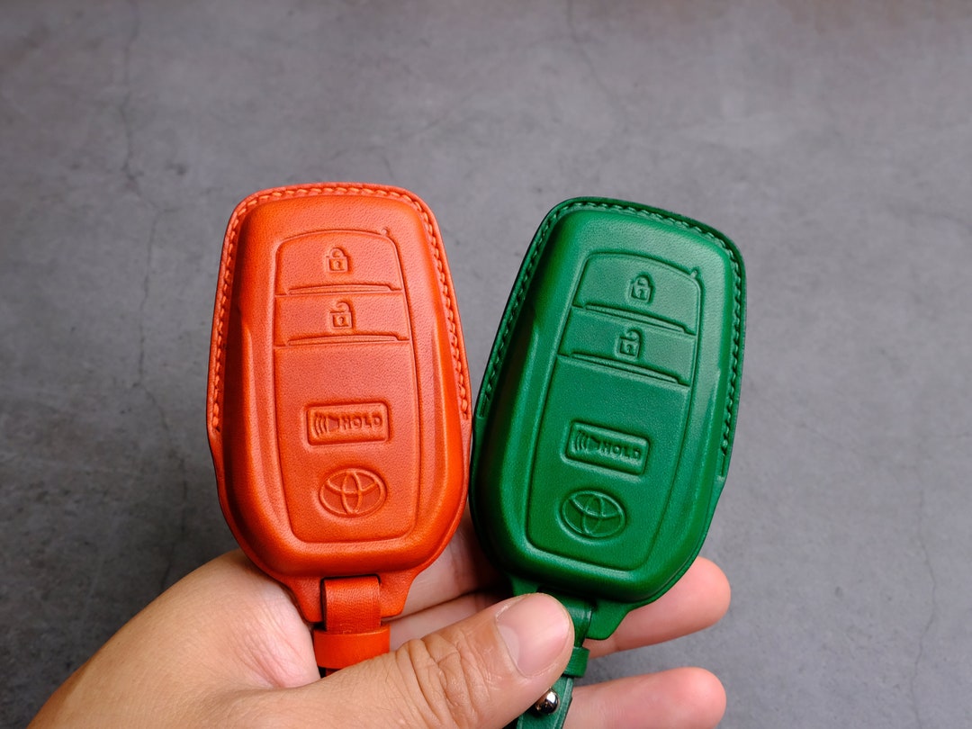 2023 2024 Toyota Prius Prime Key Fob Cover, Leather Key Case for ...