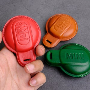 2024 2023 MINI Key Fob Cover, Leather Key Case for Mini One S Clubman ...