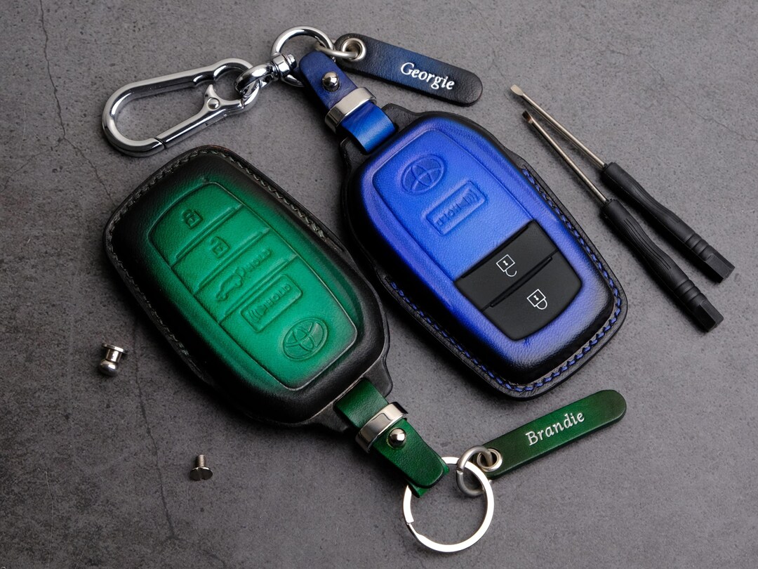 Toyota Land Cruiser Key Fob Cover 2024-2025, Custom Leather Key Case ...