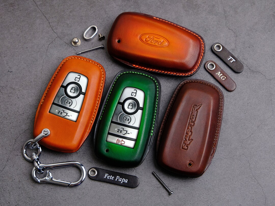 Ford F150 Raptor Key Fob Cover, Personalized Leather Key Case for Ford ...