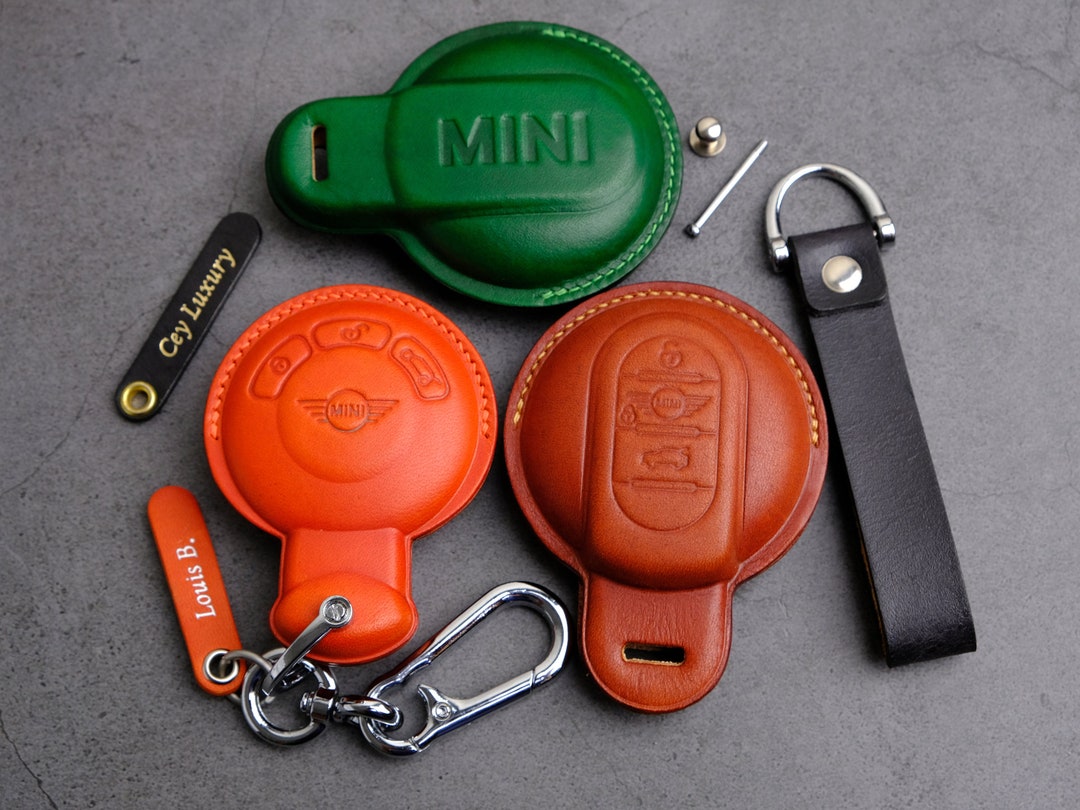 All Type MINI Key Fob Cover, Leather Key Case for Mini One S Clubman ...