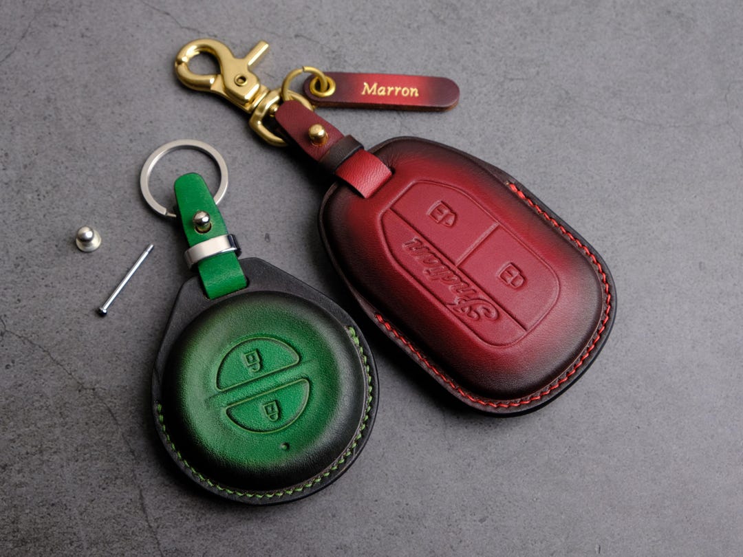 Handmade Leather Key Case for Indian Motorcycle, Custom Key Case for ...