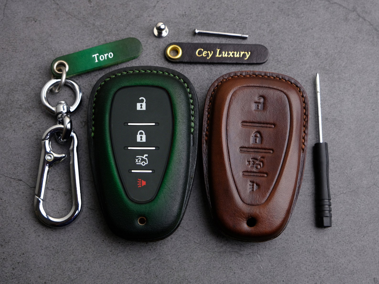 2024 2023 Chevrolet Malibu Key Fob Cover, Leather Key Case for Entry ...