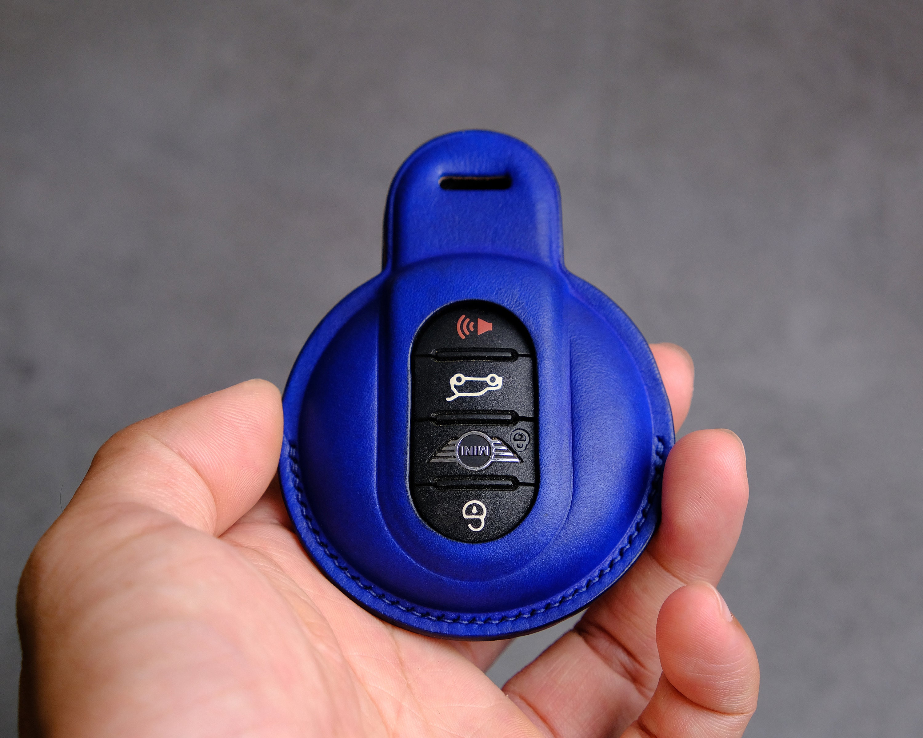 MINI Clubman Key Fob Cover, Personalized Leather Key Case for Mini ...
