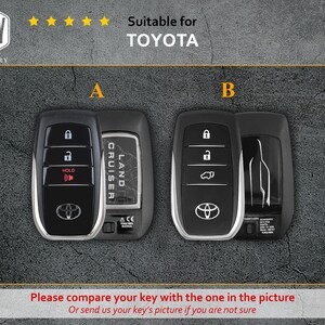 Toyota Fortuner Land Cruiser Legender Hilux Key Fob Cover (3 Buttons ...