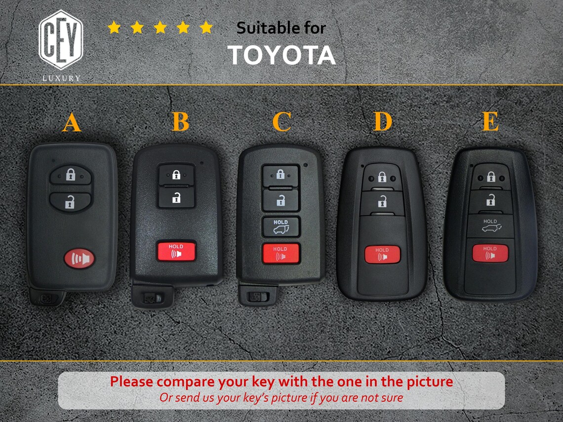 2025 2024 Toyota 4runner Key Fob Cover, Leather Key Case for 4runner ...