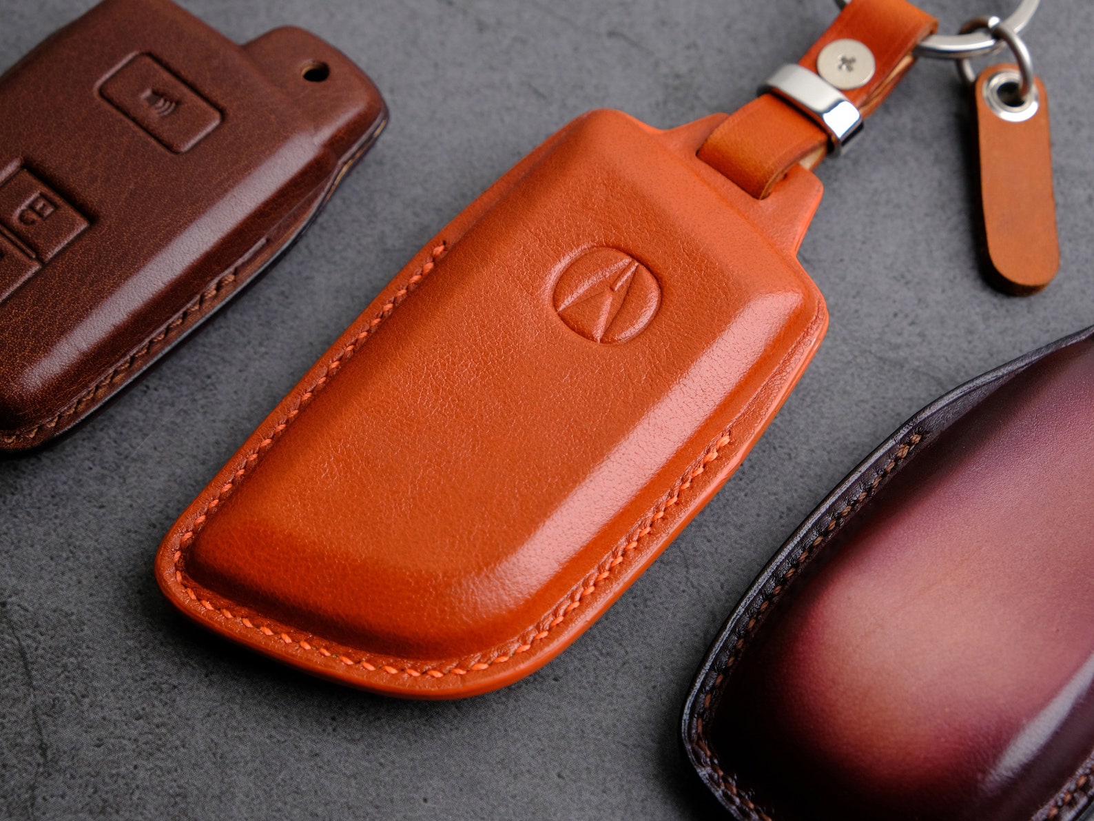 Acura MDX Key Fob Cover, Handcraft Leather for Acura MDX RDX Tlx Ilx ...