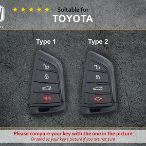 Toyota GR Supra Key Fob Cover, Leather Key Case for Keyless Entry ...