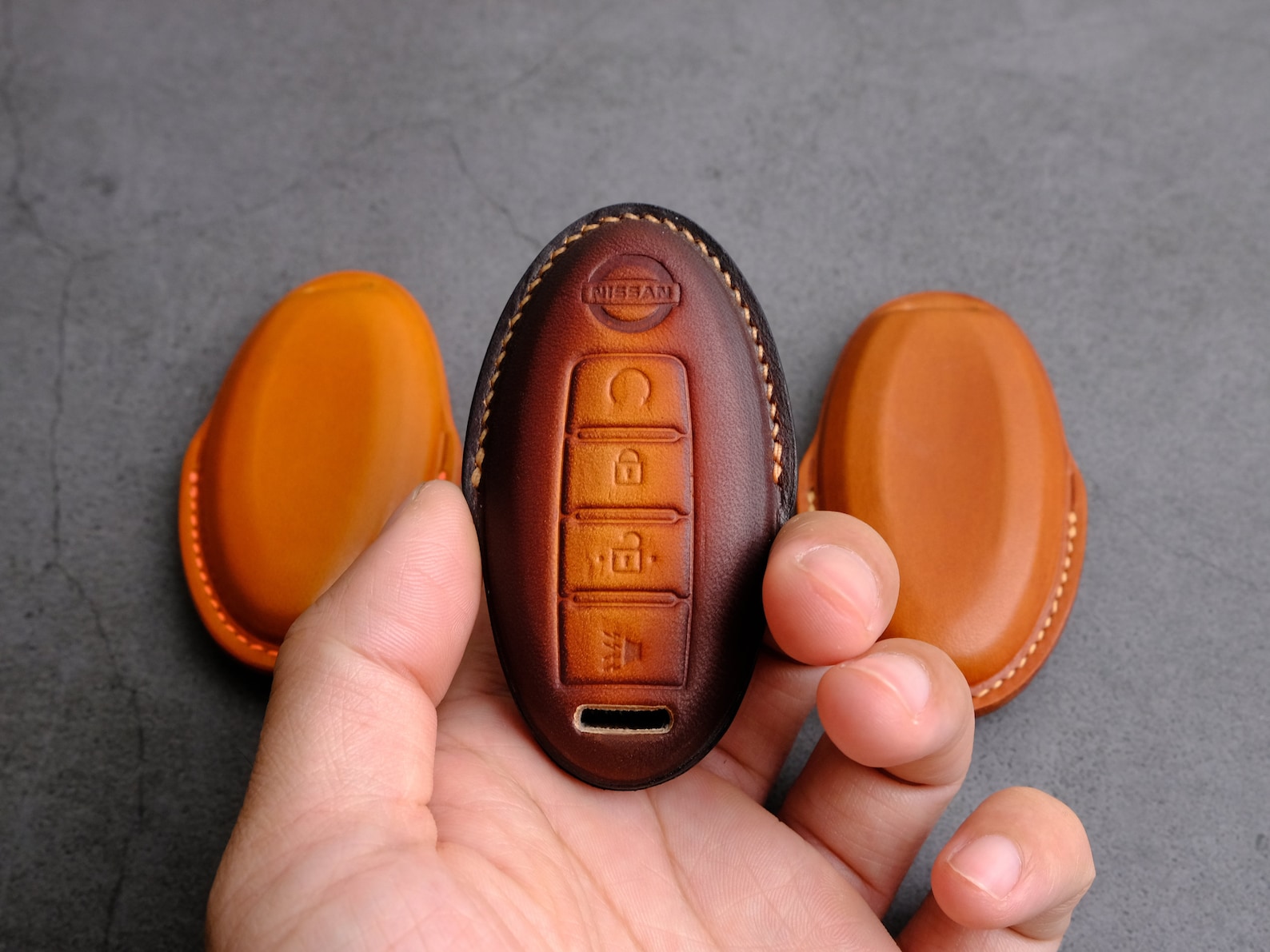 Leather Cover for Nissan Frontier Key Fob, Handcraft Leather for All ...