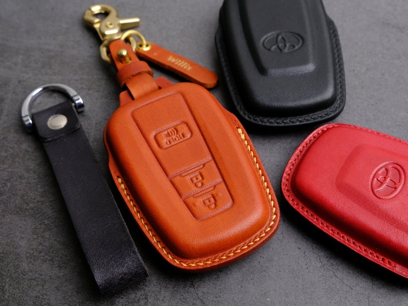 2024 2023 2022 Toyota RAV4 TRD Pro Key Fob Cover, Leather Key Case for ...