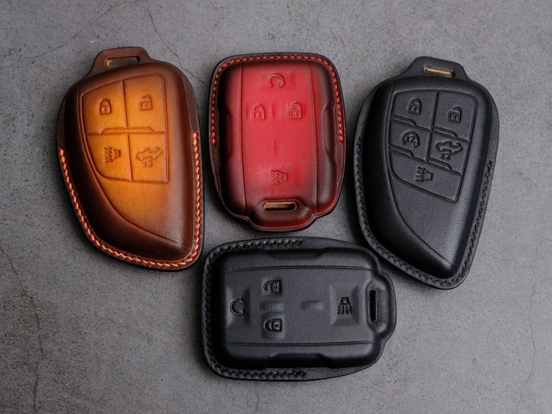 All Type Chevrolet Silverado Key Fob Cover, Leather Key Case for ...