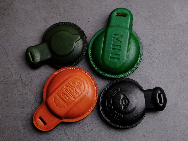 MINI Key Fob Cover, Personalized Leather Key Case for Mini Clubman ...