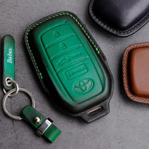 2025 2024 Toyota Tacoma Key Fob Cover, Leather Key Case for Tacoma TRD ...