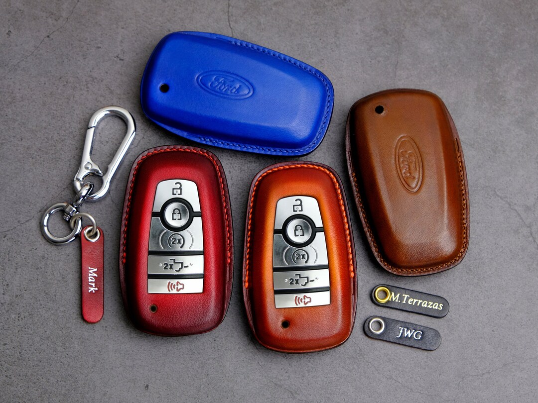 Ford Ranger Key Fob Cover, Personalized Leather Key Case for Ford ...