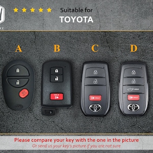 2024 Toyota Tacoma Key Fob Cover - Leather Key Case for Tacoma TRD ...