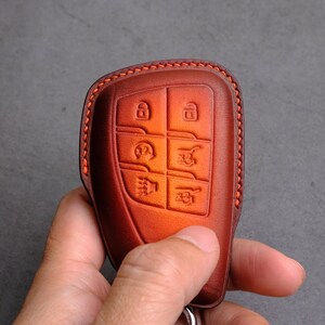 GMC Yukon Denali Key Fob Cover, Leather Key Protector Case for GMC ...