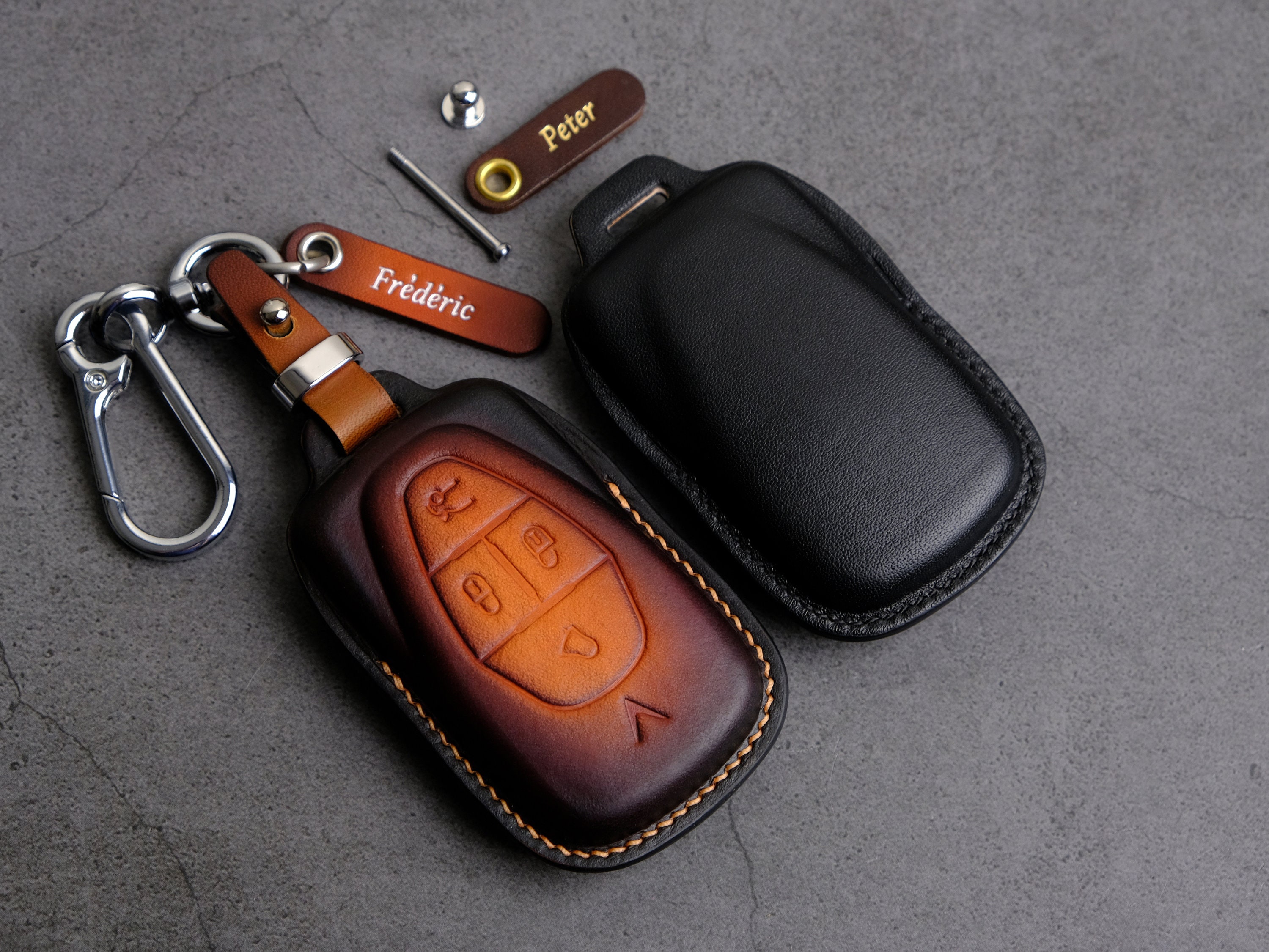 2024 Vinfast Key Chain, Leather Cover for Vinfast VF6 VF7 VF8 VF9 Eco ...
