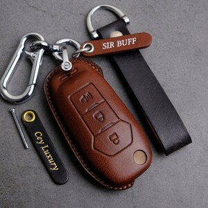 2023 2024 Ford Escape Key Fob Cover, Personalized Leather Key Case for ...