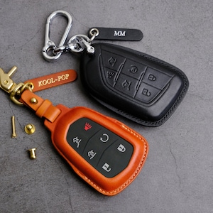Cadillac Escalade Key Fob Cover, Leather Protector Case for Entry ...