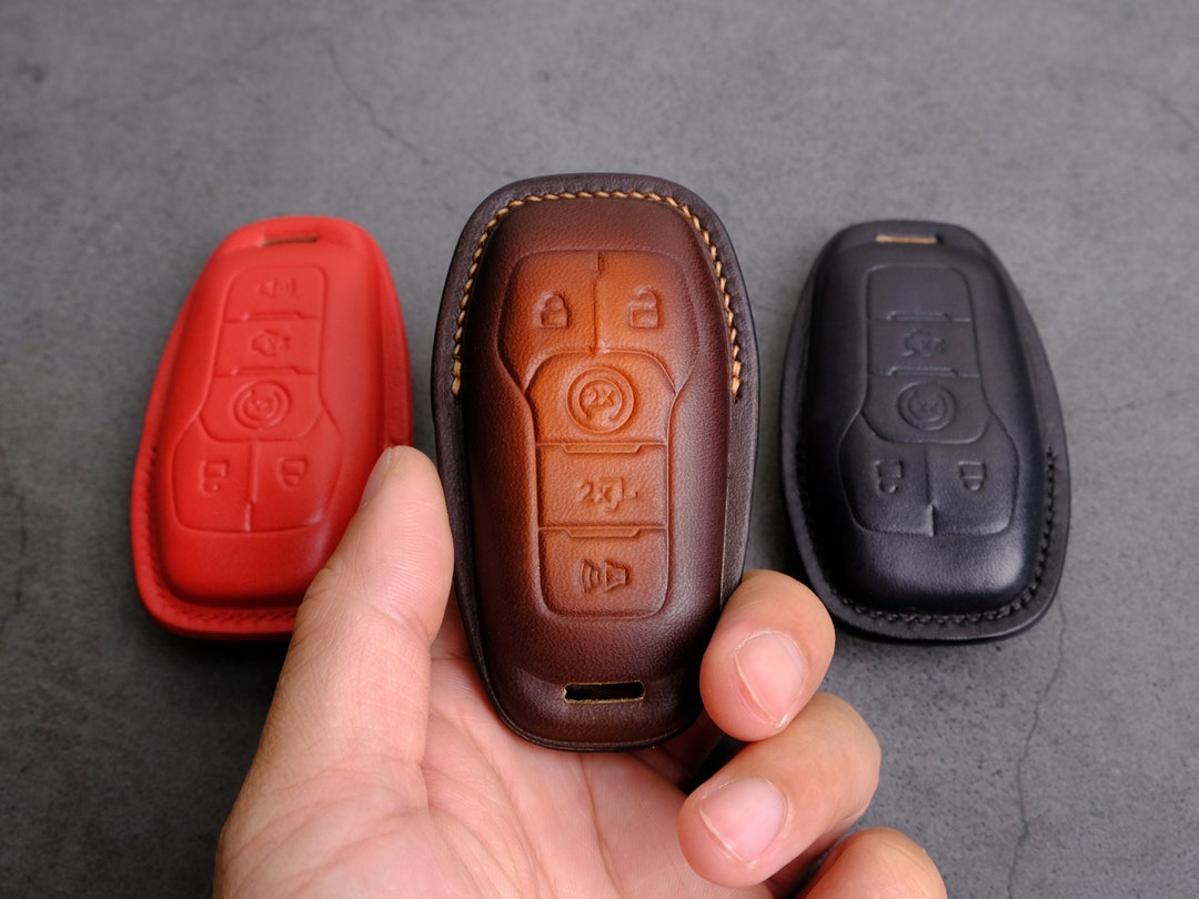 Ford Fusion Key Fob Cover, Leather Key Case for Ford F Series, Mustang ...