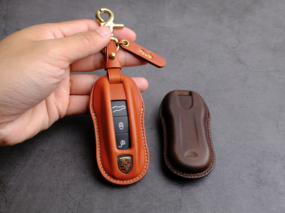 2024 Porsche Macan Key Fob Cover Leather Key Case for Keyless - Etsy